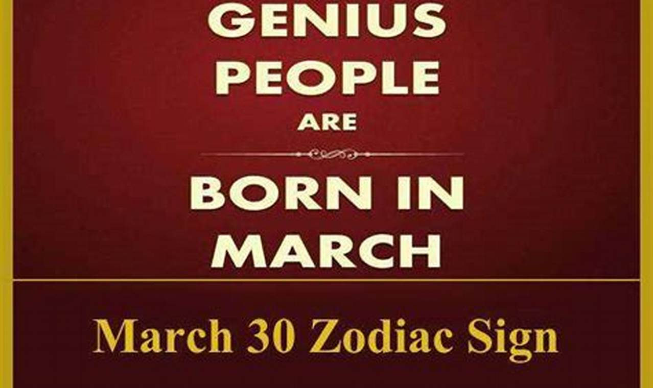 Unveiling the March 30 Zodiac Sign: Aries Traits & More