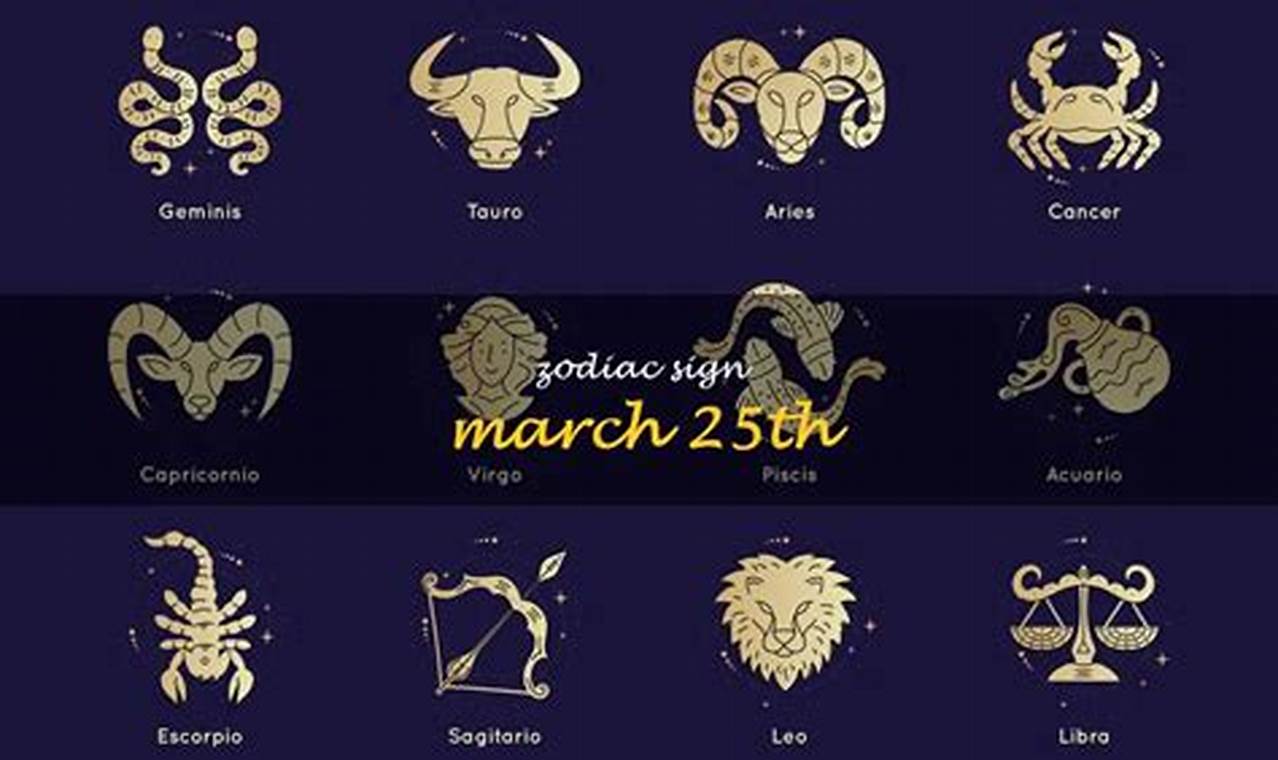 Zodiac Sign for March 25th: Personality & Traits