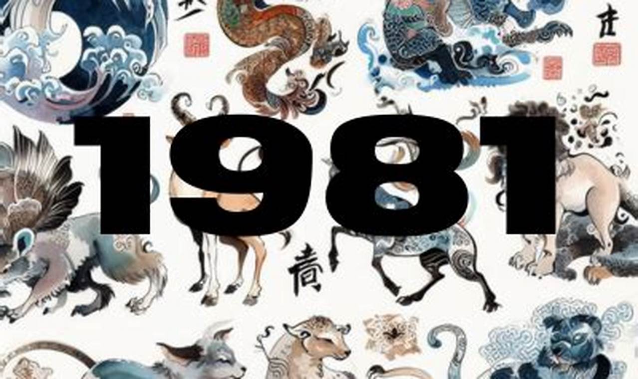 1981 Chinese Zodiac: Year of the Metal Rooster