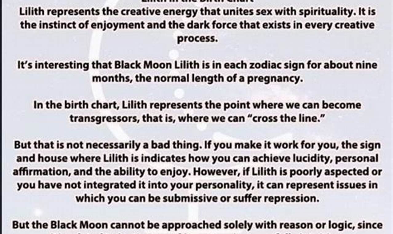 Understanding Lilith: Meaning in Astrology